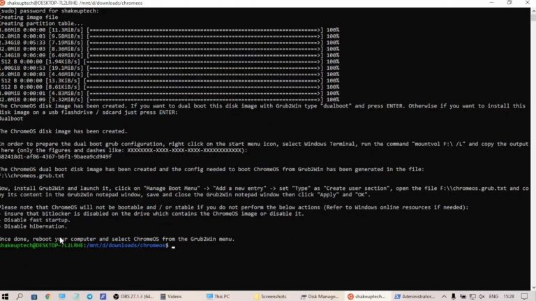 How To Dual Boot Chrome Os And Windows Install Without Usb